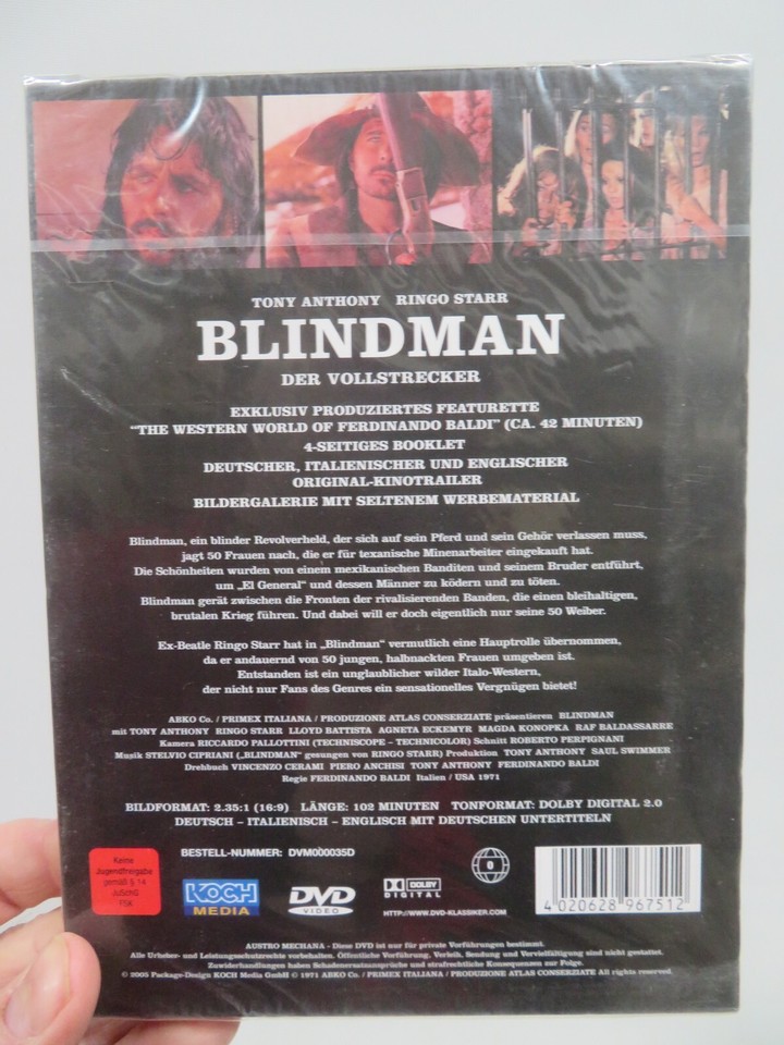 BLINDMAN--RINGO STARR-SPAGHETTI WESTERN- DVD- Brand New! | eBay