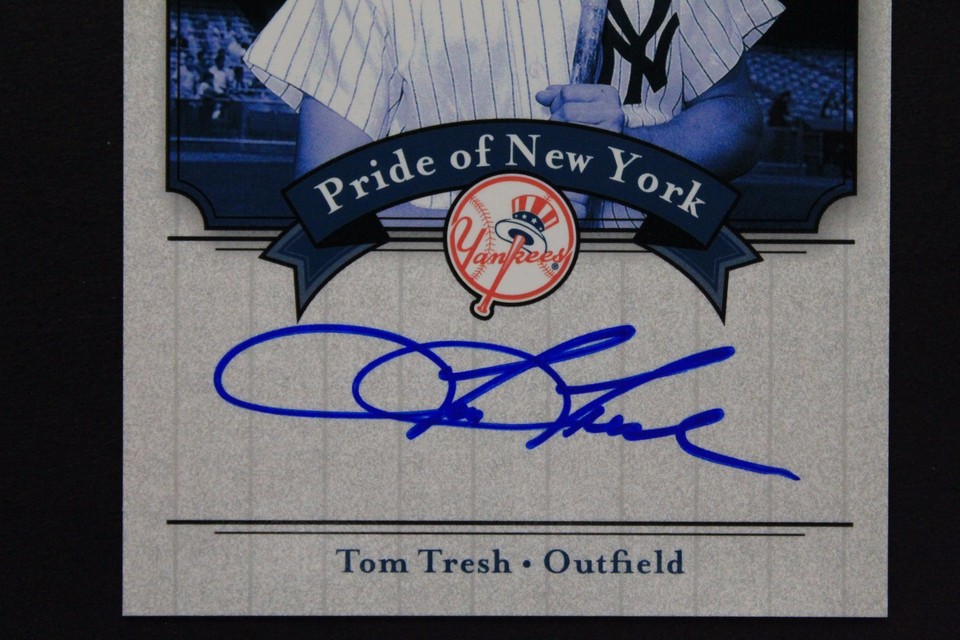 Tom Tresh (d.08) Autograph 2003 UD Pride of New York Yankees Series ...