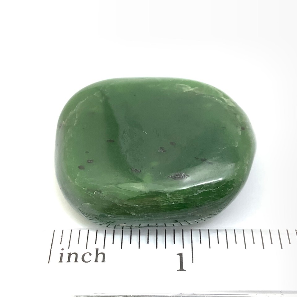 Siberian Jade Pebble Primo Green Polish Nephrite Jade Stone Specimen ...