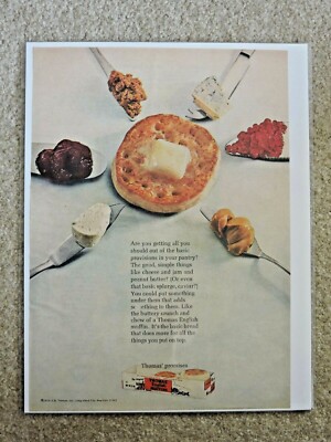 1970 "Thomas' English Muffins" Advertisement Vintage Print Ad | eBay