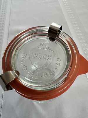 1 WECK Rundrand Glas, Glass Jar, 220 & Lid and seal and cl 60 ...