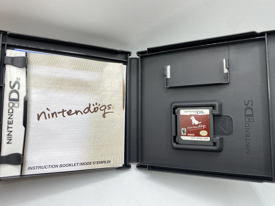 Nintendo DS Lite Nintendogs Edition Paw Print Pink Rose Gold Console W ...