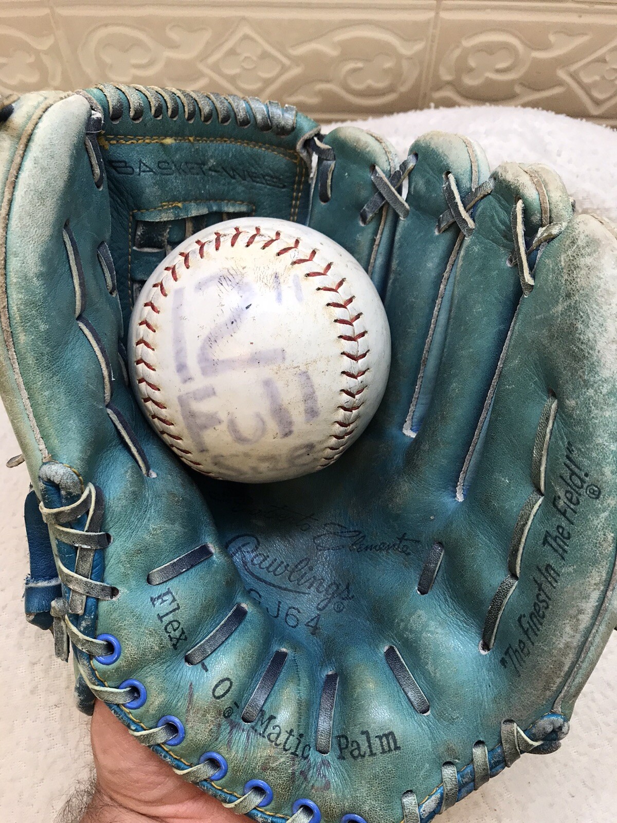 Rawlings GJ64 11” Roberto Clemente Green Baseball Softball Glove Right ...