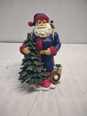 MLB Texas Rangers Santa Figurine - The Memory Company Holiday Décor. B2 ...