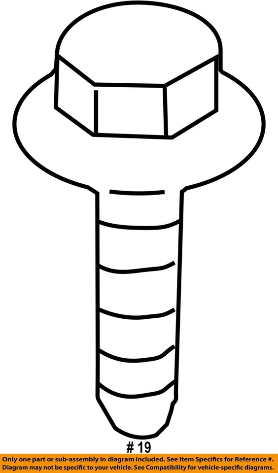 GM OEM Headlight Head Light Lamp-Headlamp Assembly Bolt 11589012 | eBay