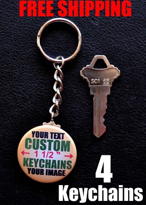 Key Chains (Set of 4) - Custom Made - FREE SHIPPING | eBay