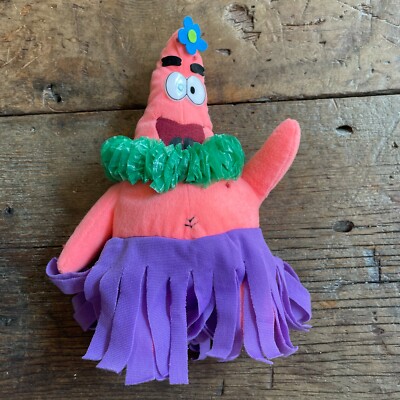 Spongebob Squarepants Plush Stuffed Doll Toy Patrick Star Hula Skirt ...