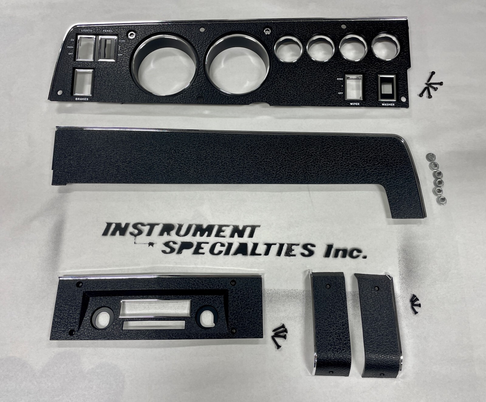 1969 1970 Mopar Rallye Dash bezel hardware kit Charger Super bee ...
