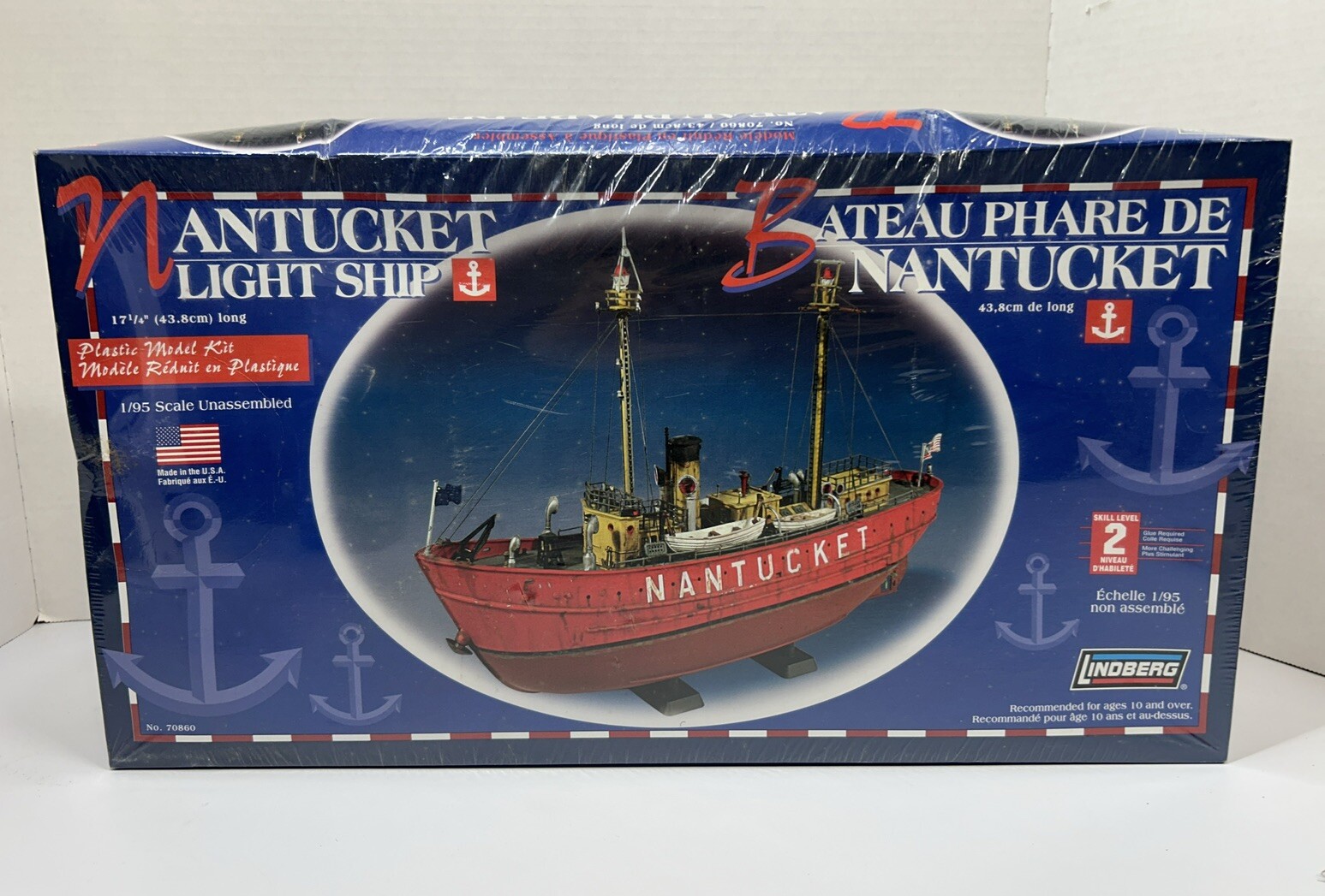 Lindberg 1/95 Scale Plastic Model- Nantucket Light Ship Kit # 70860 NEW ...
