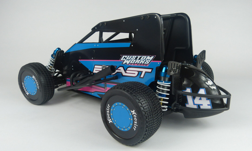 Custom Works BEAST Midget Kit Dirt Oval Car [0650] | eBay