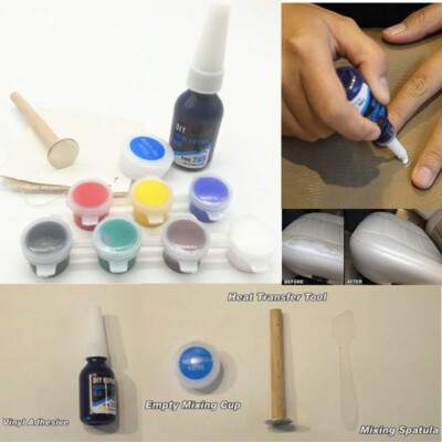 Leather Makeup Tool Kit Vinyl Restoration Hole Rip Tear Sofa Car Seat ...