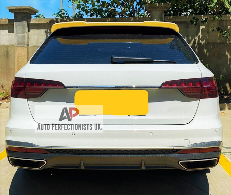 Audi A4 B9 Avant Estate 8W Rear Gloss Black Roof Spoiler Wing Kit RS4 ...