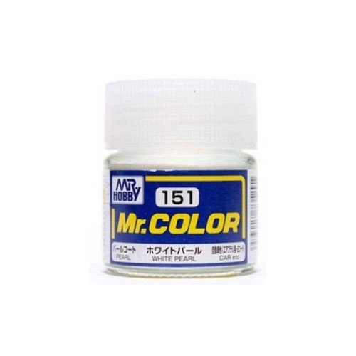 Mr Hobby (Gunze) C151 Mr Color White Pearl Lacquer Paint 10ml Brand New ...