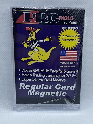 Lot of Five (5) Pro-Mold One Touch 20 Pt. Magnetic Card Holder 20pt | eBay