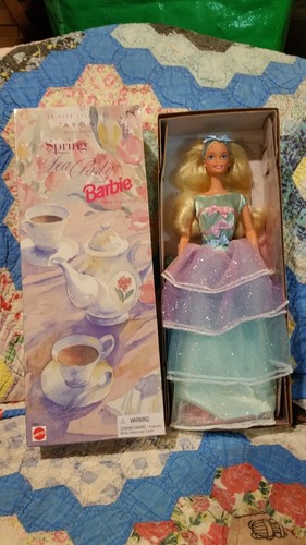 Avon Spring Tea Party Barbie 3rd In A Series 1997 Special Edition 18656 ...