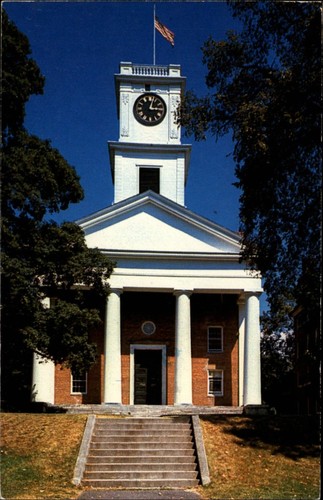 Massachusetts Amherst College Johnson Chapel clock ~ postcard sku139 | eBay