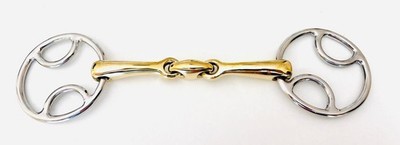 Wilkie Bevel Brass Snaffle Double Jointed Lozenge loose Ring Horse Bit BNWT | eBay UK