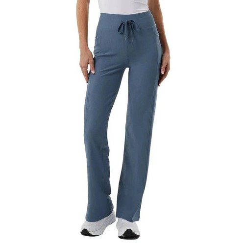 NEW 32 Degrees Cool Women's XL Active Flare Pant Blue Ribbed Stretch ...