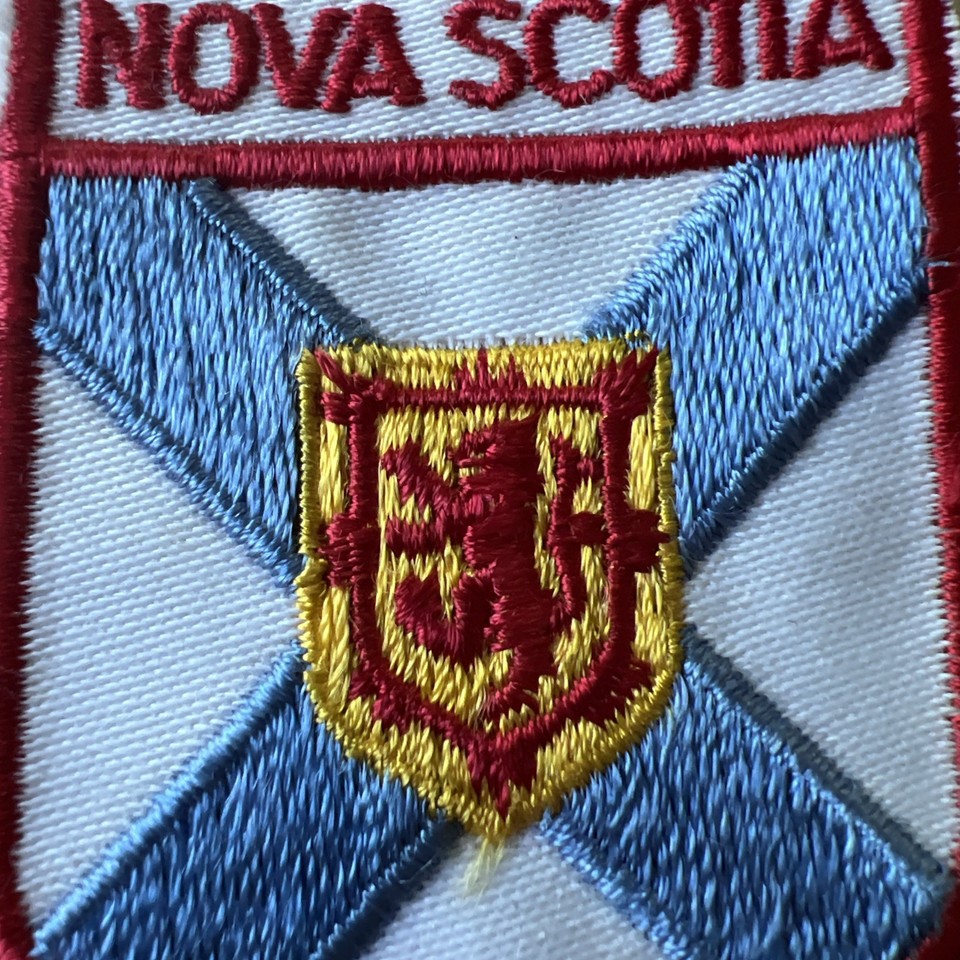 Vintage NOVA SCOTIA Souvenir Embroidered Coat of Arms Patch | eBay