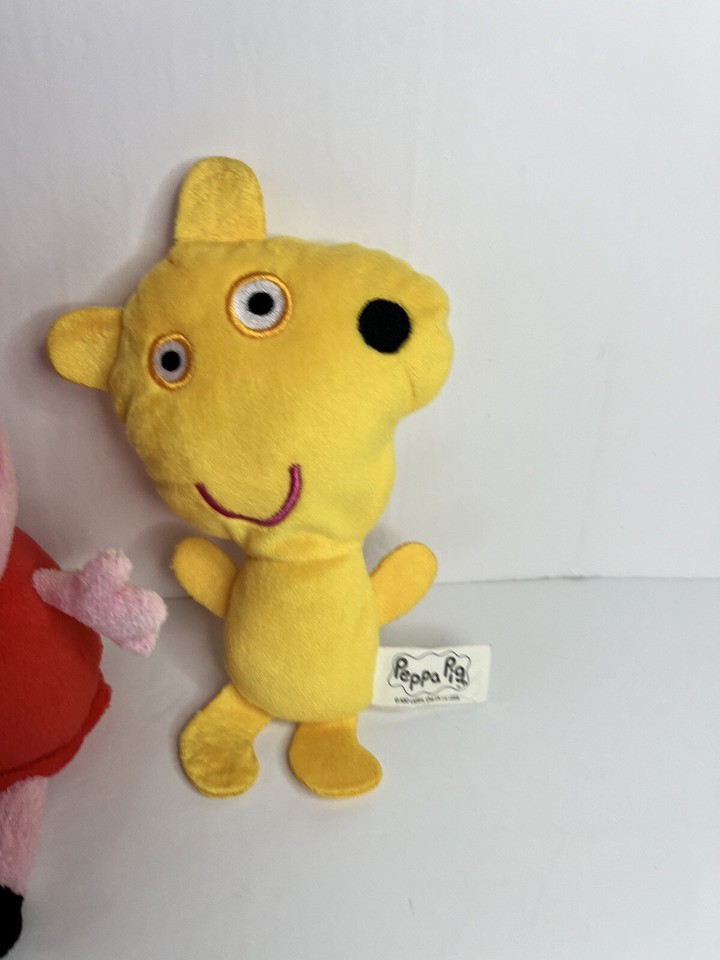 Peppa Pig Daddy Pig Work Suit Peppa Daughter Yellow Teddy Stuffed ...
