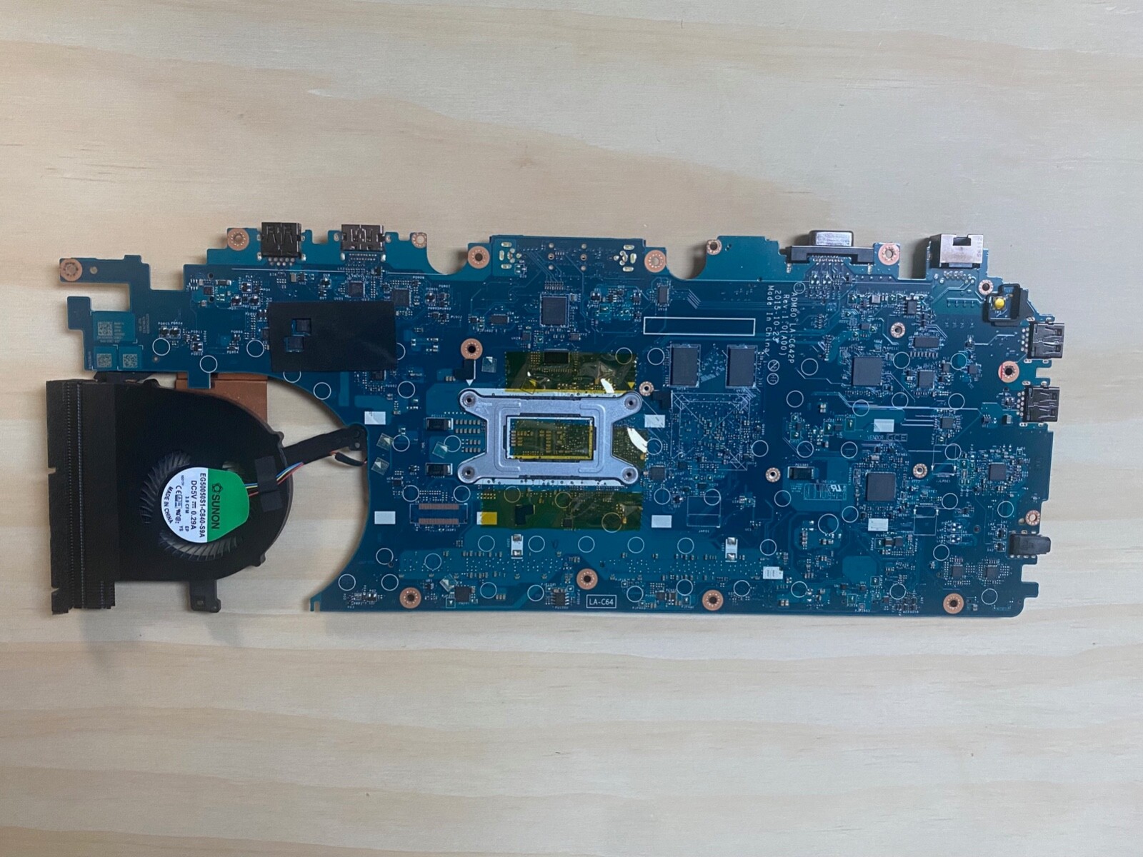 Dell Latitude E5570 Motherboard Intel i5-6300U CPU + Heatsink P/N LA ...