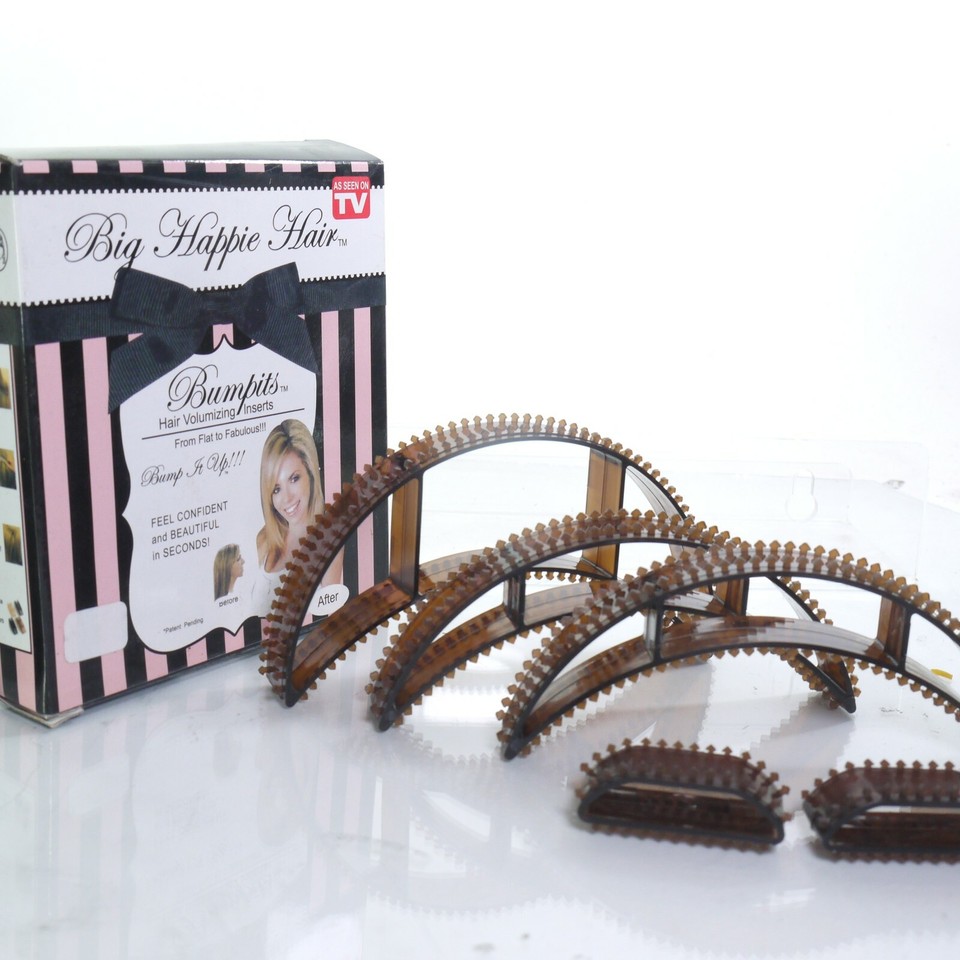 2 SETS OF 5 Pcs Bumpits Big Happie Hair Volumizing Inserts Hair Pump ...