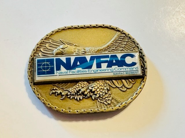 Challenge Coin - USN - Naval Facilities Engineering Command Mid West | eBay