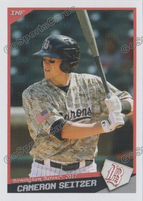 2017 Birmingham Barons Cameron Seitzer RC Rookie Chicago White Sox | eBay