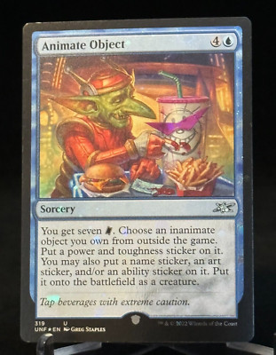 MTG Magic UNF Unfinity Galaxy Foil Animate Object - Uncommon | eBay