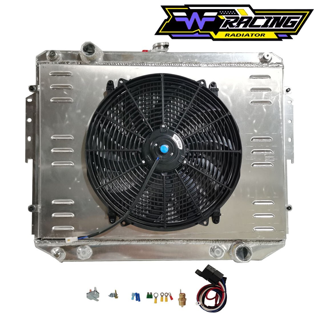 Radiator & Shroud Fan for Dodge Ram 1500 2500 3500 B150 250 350 1979 ...