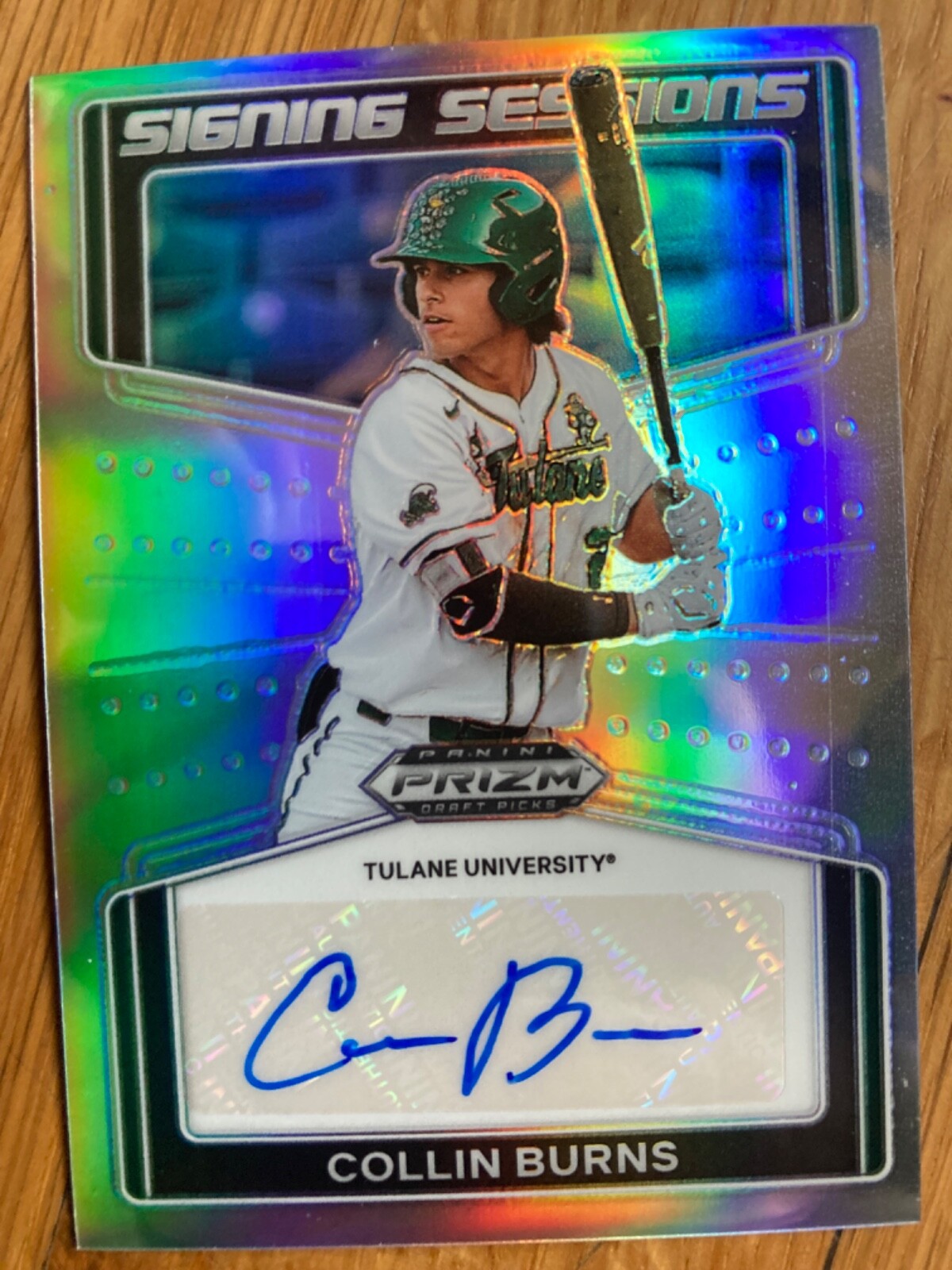 2022 Prizm Draft Picks Baseball Signing Sessions Auto #SS-CB Collin Burns | eBay