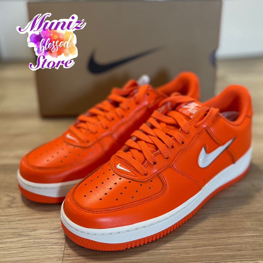 OG Nike Air Force 1 Low Men Sz 8.5 Jewel Safety Orange AF1 High Retro 1 ...
