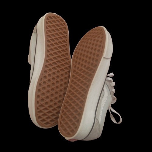 Vans Women's Size 5.5 Light Blue Suede Canvas Low Top Lace Up Shoes ...