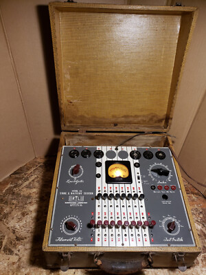 RTL 120 TUBE TESTER Radio Tech Lab Battery Checker Meter test set ...