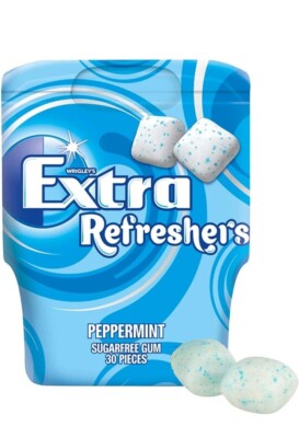 5 x Extra Refreshers Peppermint Chewing Gum Bottle 30 Pieces | eBay UK