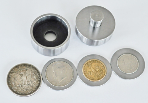 Beginners set 1/2" Tool Coin Ring for 4 US COINS Dollar CENTER PUNCH ...