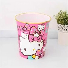 Hello Kitty Face Mini Trash Basket Garbage Can Plastic Bin Desktop ...