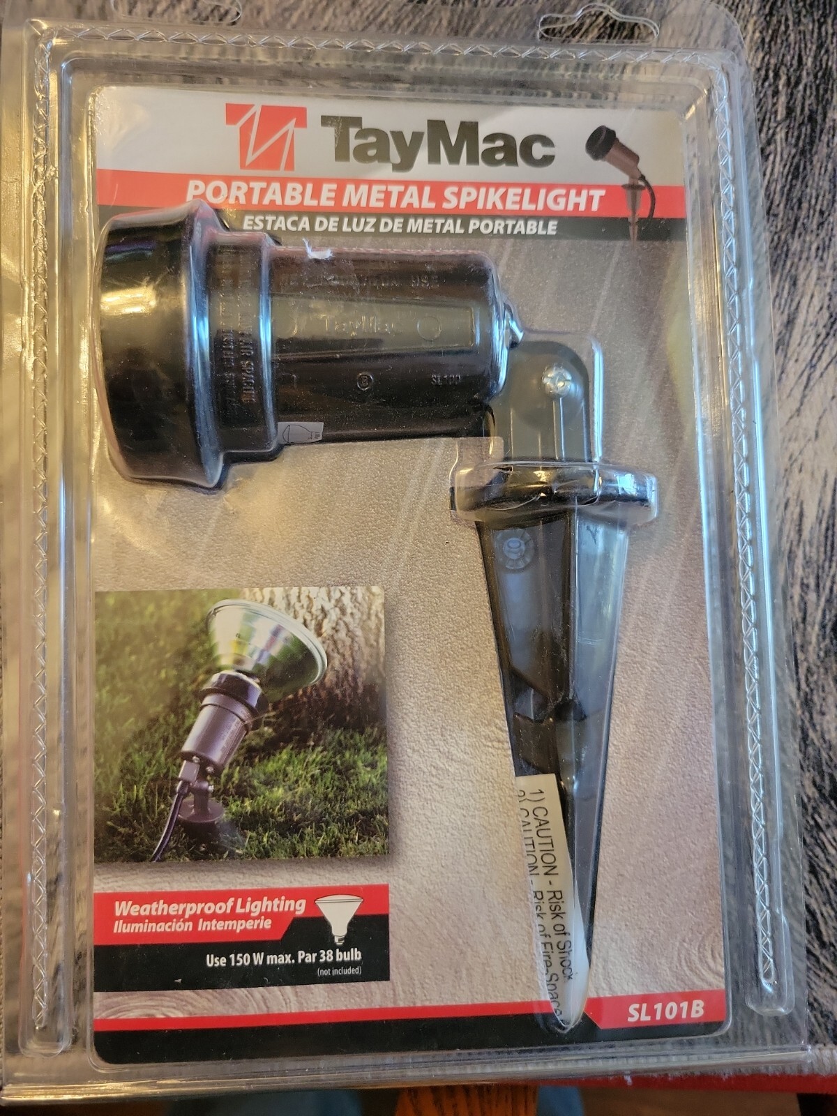 Bell Outdoor Portable Metal Spikelight SL101B Weatherproof Landscape ...