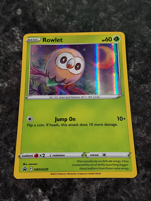 Rowlet SWSH220 - Black Star Promo Pokemon Holo Foil Rare Nice! | eBay