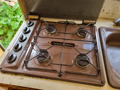 Caravan 4 Ring Gas Hob And Grill Caravan Hob Camper Van 50cm X 40cm ...