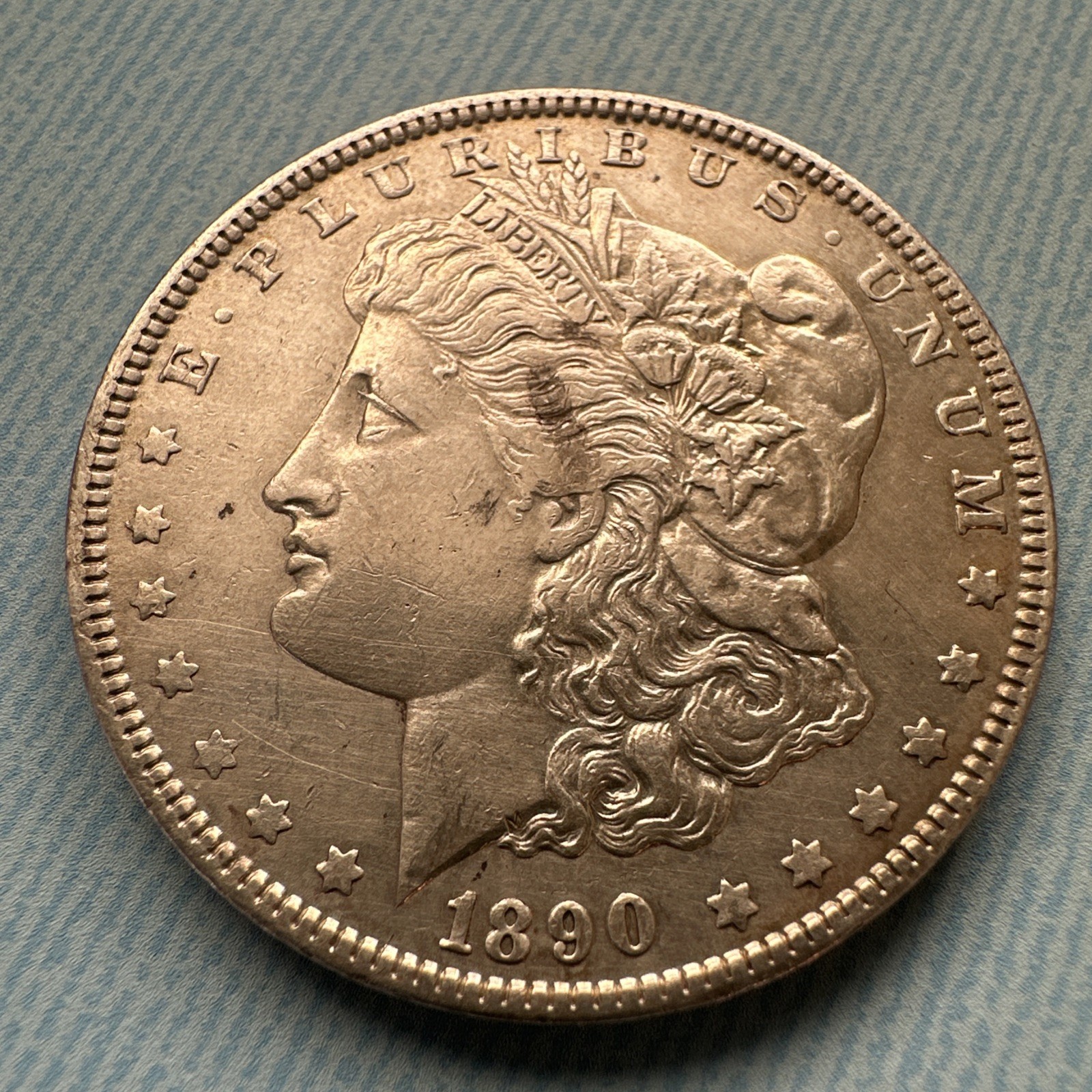 1890-P Morgan Silver Dollar $1 - 90% SILVER - Nice Circulated Condition ...