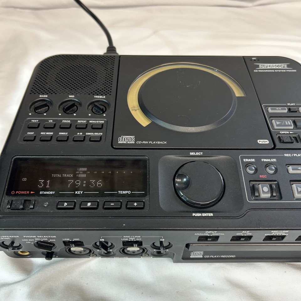 Superscope PSD300 CD Recording System PSD300 Portable Digital Recorder ...