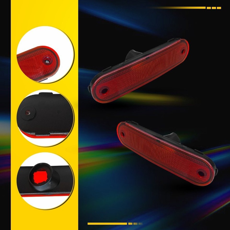 2-20X Rear Bumper Side Marker Lights For 1990-2005 Mazda Miata MX5 MX-5 ...