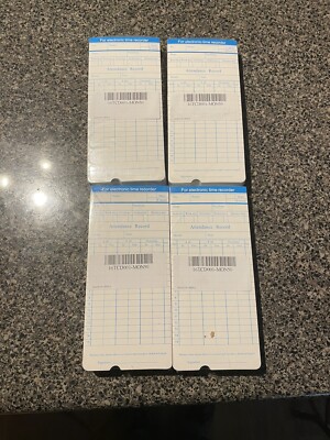 Yescom Weekly Timecards for Payroll Attendance 600 Ct. 16tcd001 | eBay