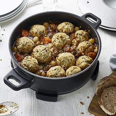 Grand Remoska 31946 Electric Cooker with Glass Lid 4L Aliminium Black ...