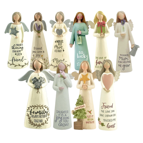 Feather & Grace Angel Figurines - Daughter Sister Family Friend Nurses ...