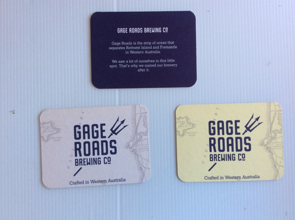 3 different GAGE ROAD Micro Brewery,Western Australia .beer COASTERS | eBay
