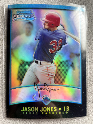 2001 Bowman Chrome Jason Jones Rookie Refractor Card #200 Texas Rangers ...