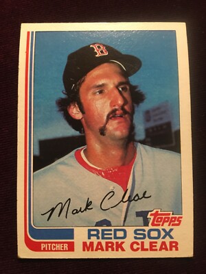 1982 Topps #421 Red Sox Mark Clear Baseball Card | eBay