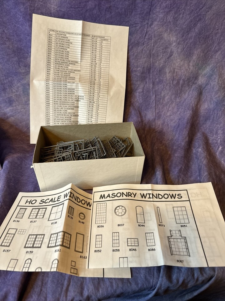Tichy Train Group 290 Piece Window Assortment HO Scale #8219 | eBay